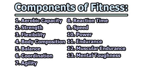 Components Of Fitness Library And Information Management