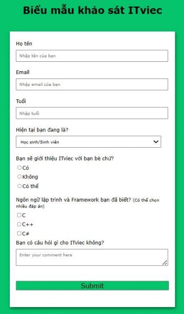Tổng Hợp 12 Bài Tập Html And Css Cơ Bản Cho Người Mới Bắt đầu Itviec Blog