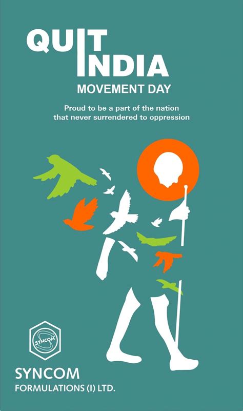 Syncom Formulation I Limited On Linkedin Quitindiamovement Freedomfighters Historicallegacy