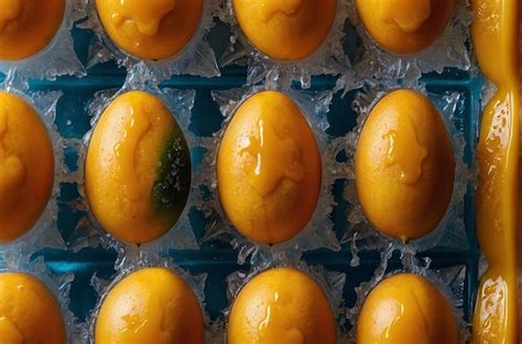 Premium Photo Vibrant Photo Of Frozen Mango Juice Trea