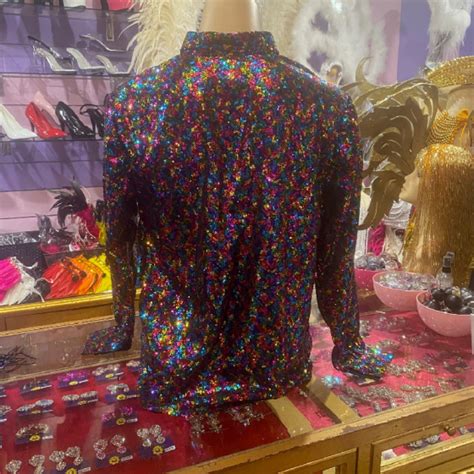 Rainbow Sequin Shirt