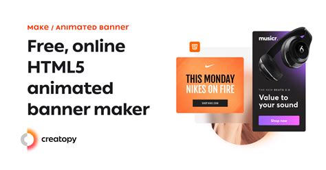 animated banner maker create animated banners creatopy
