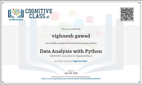 Vighnesh Gawad On Linkedin Datascience Python Cognitiveclass
