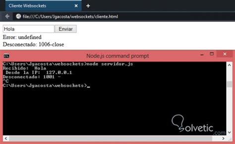 Websocket Con Nodejs Solvetic