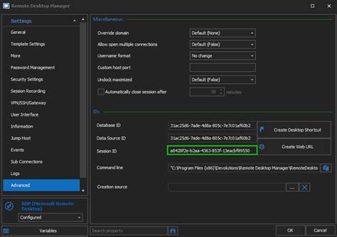 Command Line Options To Launch RDP Session In Remote Desktop Manager