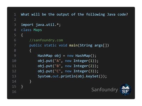 Sanfoundry On Linkedin Java Quiz