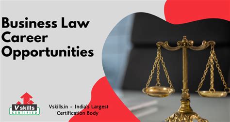 Business Law Career Opportunities Tutorial Vskills In