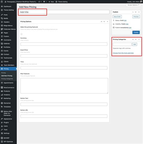 Create A Pricing Post Themegoods Documentations