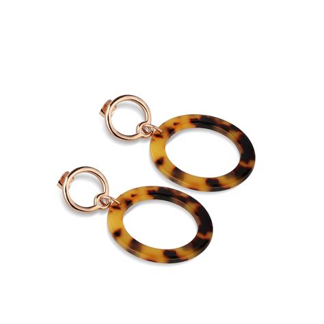 Marbled Tortoise Shell Earrings Newbridge Silverware