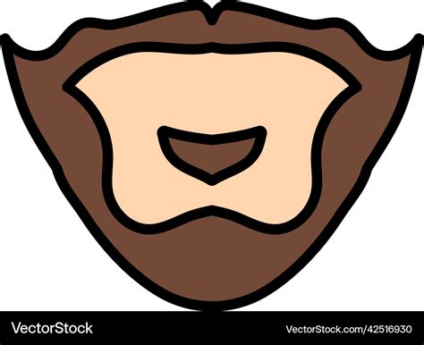 Goatee Icon Royalty Free Vector Image Vectorstock