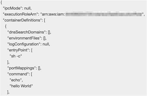 Ecs Step Removing Entrypoint And Command From A Container Definition