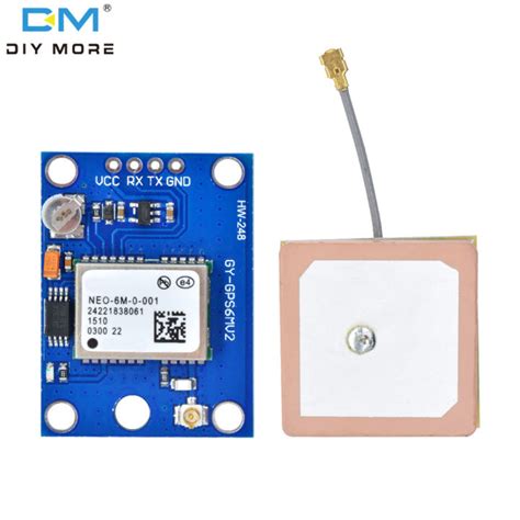 Diymore Gy Gps6mv2 Neo 6m Gps โมดูล Neo6mv2 Built In Eeprom Apm25เสาอากาศ3v 5v Rs232 Ttl สำหรับ