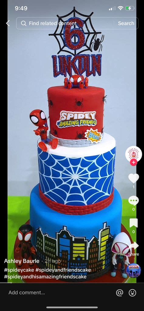 27 Spidey And His Amazing Friends Cakes Ideas Friends Cake Friends