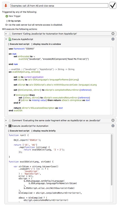 Using Javascript For Automation From Applescript And Vice Versa