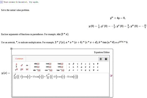 SOLVED YOJJr ISiG IaTe Iry N Solve The Initial Value Problem