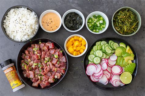 Hawaiian Poke Bowl Momsdish
