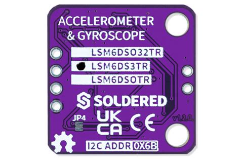 accelerometer and gyroscope lsm6ds3 6 dof breakout soldered electronics