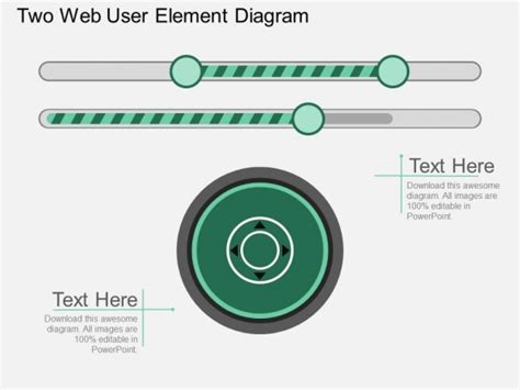 Two Web User Element Diagram Powerpoint Template Powerpoint Templates