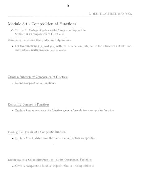 Module 3 Composition And Inverse Functions MAT 1073 Studocu