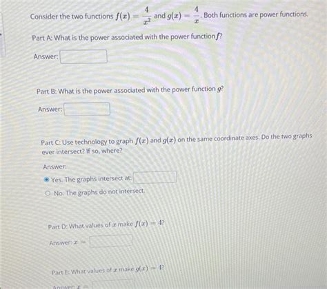 solved consider the two functions f x x24 and g x x4 both