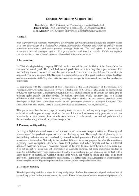 Pdf Shipbuilding Erection Scheduling Support Tool Dokumentips