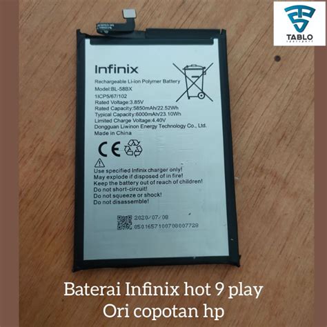 Jual Baterai Batre Infinix Hot Play Ori Copotan Hp Shopee Indonesia