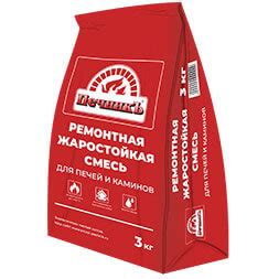 Ремонтная смесь для печей и каминов Печникъ 3 кг, купить смесь для ...