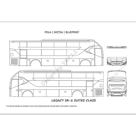 Sketsa Miniatur Bus 58 Koleksi Gambar