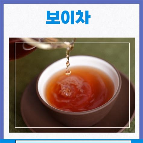 다이어트 차 보이차 효능 부작용 카페인함량 보관 네이버 블로그