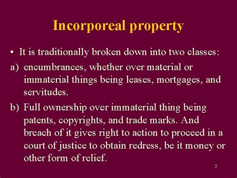 Faculty Of Law Torts Relating To Incorporeal Properties