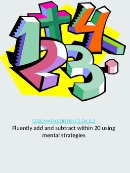 Addition And Subtraction Within 20 By Tabitha Williams TpT