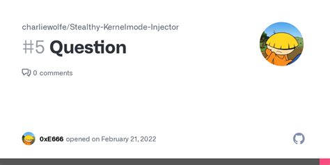 Question Issue Charliewolfe Stealthy Kernelmode Injector Github