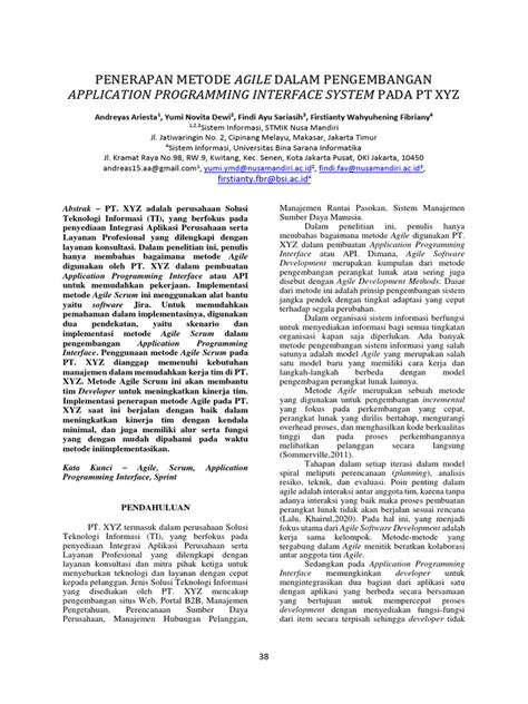 Penerapan Metode Agile Dalam Pengembanga Pdf