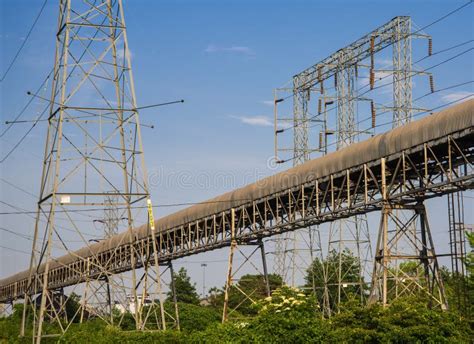 Powerlines Structure Stock Image Image Of Electric Long 46220285