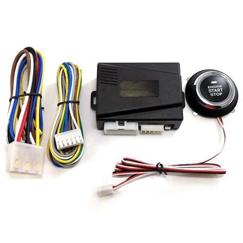 자동차 엔진 푸시 스타트 버튼 점화 스타터 키리스 엔트리 엔진 스타트 스톱 푸시 버튼 원격 엔진 스타트 키 채드윅 9001도난 경보 Aliexpress