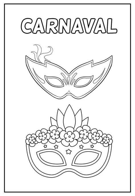 Desenhos De Carnaval Para Colorir Bora Colorir