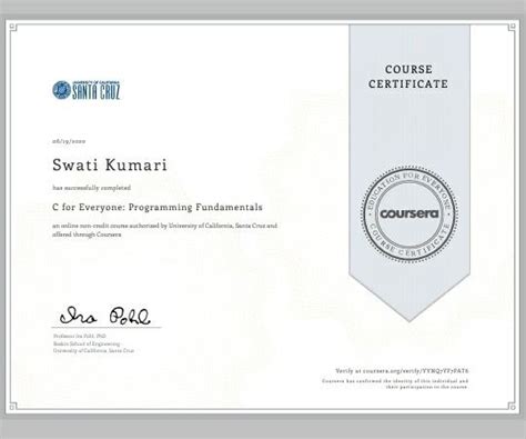 Swati Kumari On Linkedin Courserac Programming