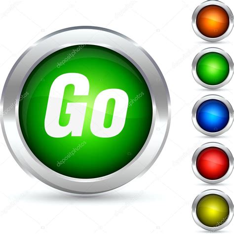 Go Button — Stock Vector © Maxborovkov 5280562