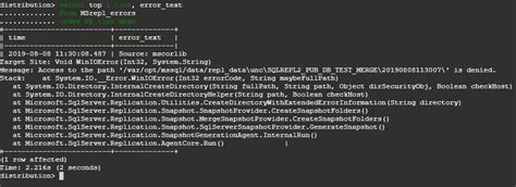 sql server merge replication on linux