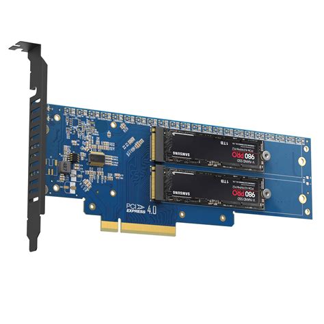 Amazon.com: JEYI 雙 NVMe PCIe 4.0 X8 擴充卡,支援 2 個 NVMe M.2 SSD 2280 高達 4TB ...