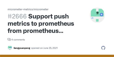Support Push Metrics To Prometheus From Prometheus Remote Write · Issue