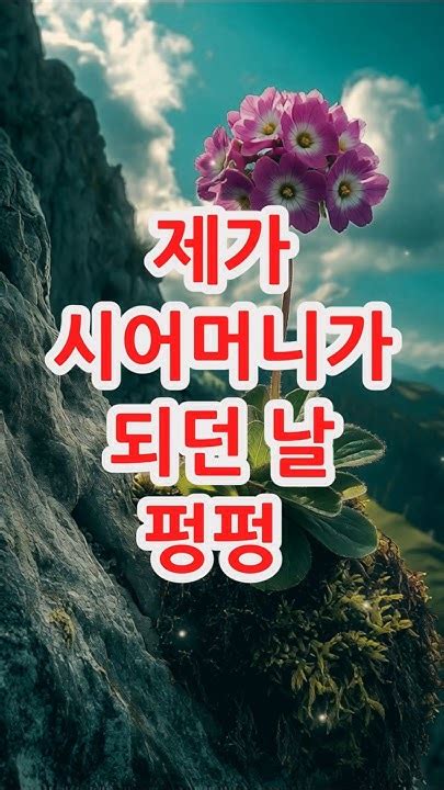 시어머니가 되던 날 펑펑 울었습니다shorts 효도 눈물 감동사연 인생 사연드라마 Youtube