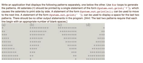 Write An Application That Displays The Following
