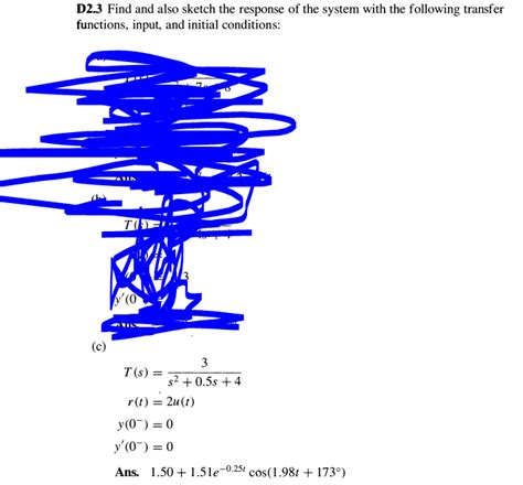 Solved Find And Also Sketch The Response Of The System With Chegg Com