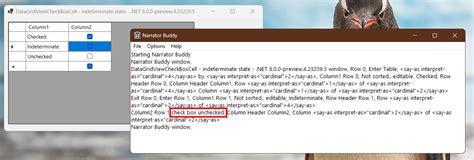 [accessibility] Narrator Cannot Announce The Indeterminate State Of Datagridviewcheckboxcell