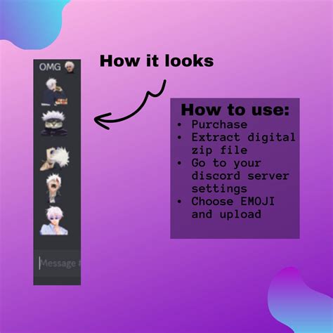 Gojo Satoru Jujutsu Kaisen Emotes Emoji Set For Discord Twitch Anime Themed Anime Character
