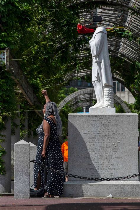 Christopher Columbus Statue Beheaded In Boston
