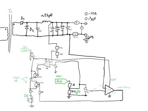Operational Amplifier Smps Feedback Circuit With Voltage Regulation