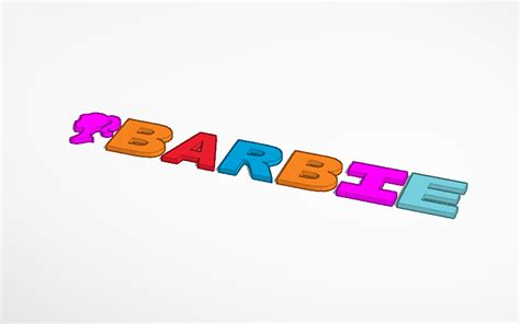 3d Design Barbie Cutout Tinkercad