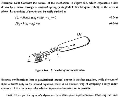 using the nonlinear system from example 6 10 design